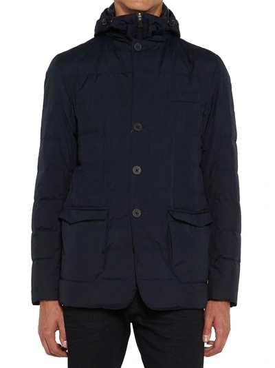 Herno Field Jacket Padded In Blue | ModeSens