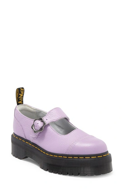 Dr. Martens' Addina Flower Buckle Mary Jane In Lilac | ModeSens