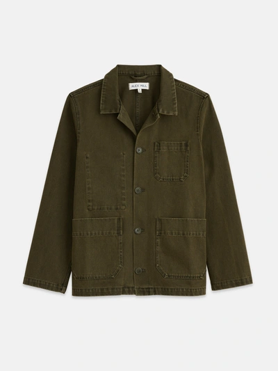 Alex Mill Britt Work Jacket In Recycled Denim In Military Olive | ModeSens