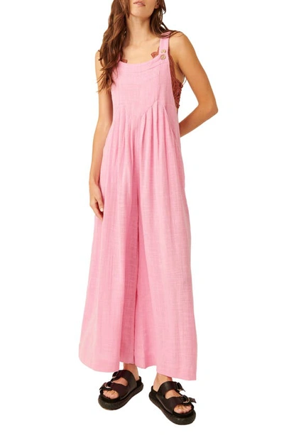 Free People Sundrenched Overalls In Sugar Magnolia | ModeSens