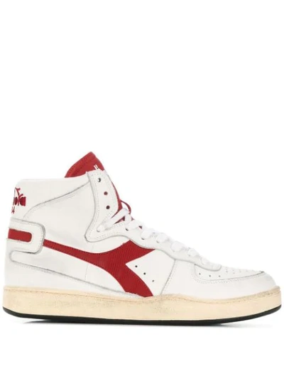 Diadora Classic Hi-top Sneakers In White | ModeSens