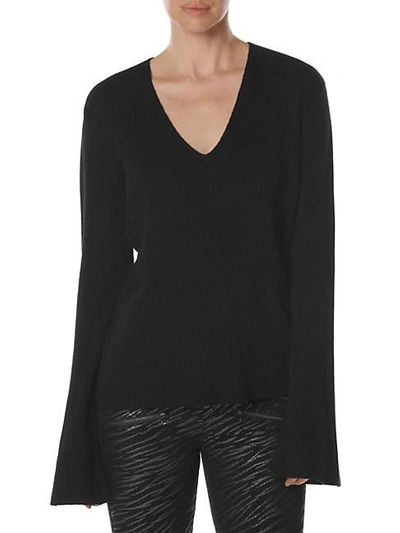Paige Rosie Hw X Darian Bell-sleeve Wool Sweater In Black | ModeSens