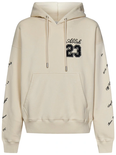 Off-white Felpa In Beige | ModeSens