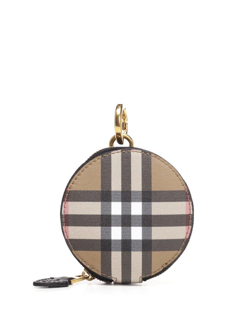 Burberry Round Coin Purse In Beige | ModeSens