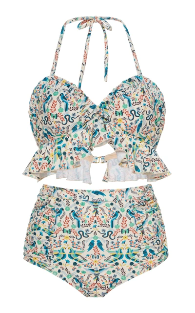 Anna Sui Garden Of Eden Bikini In White | ModeSens