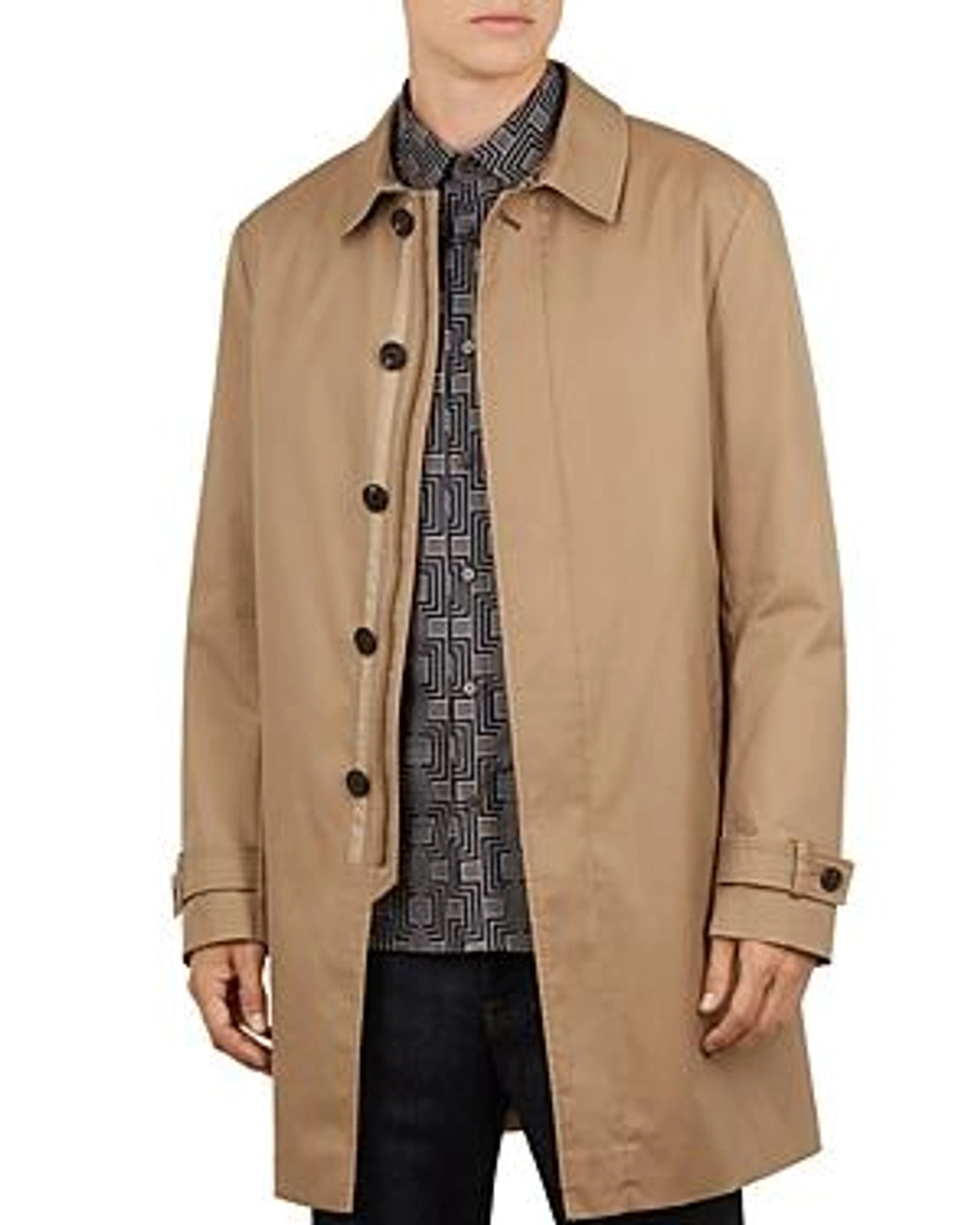 Ted Baker Splash Trench Coat In Natural | ModeSens