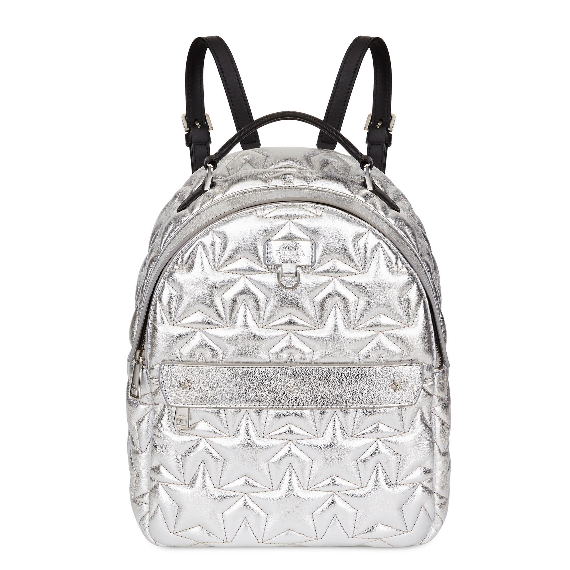 Furla Favola Backpack S Color Silver In Metallic | ModeSens