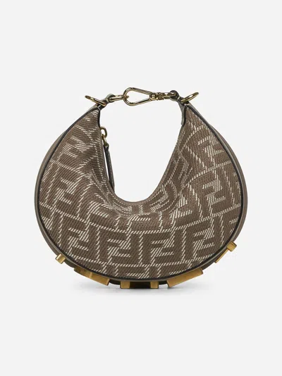 Fendi Dove Grey Graphy Mini Mini Bag | ModeSens
