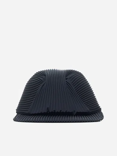 Issey Miyake Pleated Fabric Cap In Black | ModeSens