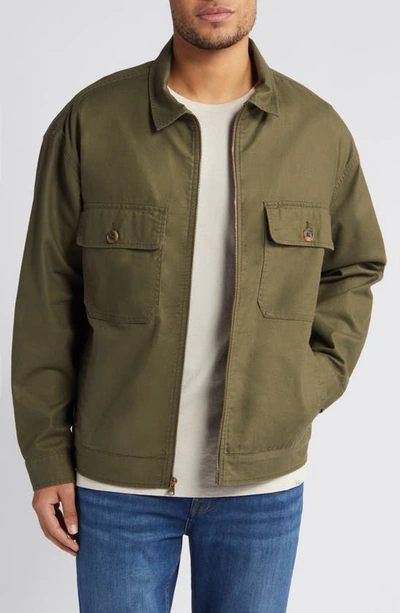 Treasure & Bond Utility Cotton Twill Bomber Jacket In Olive Night ...