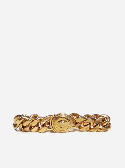 Versace Medusa-logo Metal Chain Bracelet In Gold | ModeSens